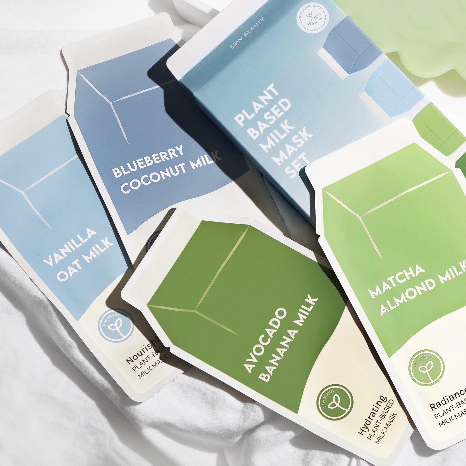 Plant-Based Milk Sheet Masks | ESW Beauty