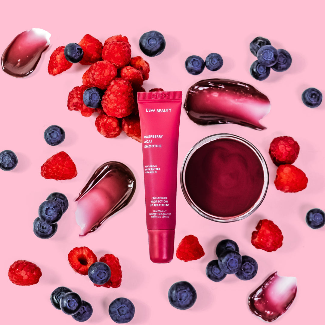 Raspberry Acai Smoothie Enhanced Protection Lip Treatment | ESW Beauty