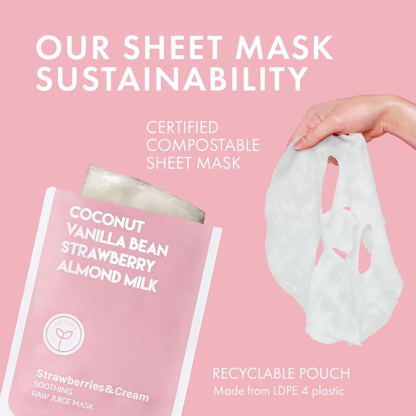 Strawberries & Cream Soothing Raw Juice Mask | ESW Beauty