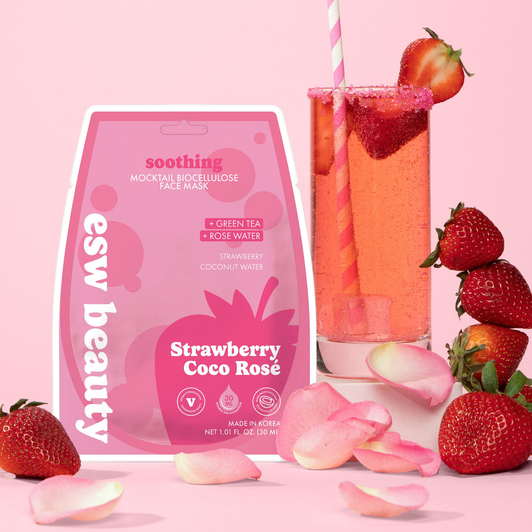Strawberry Coco Rosé Soothing Biocellulose Mocktail Mask