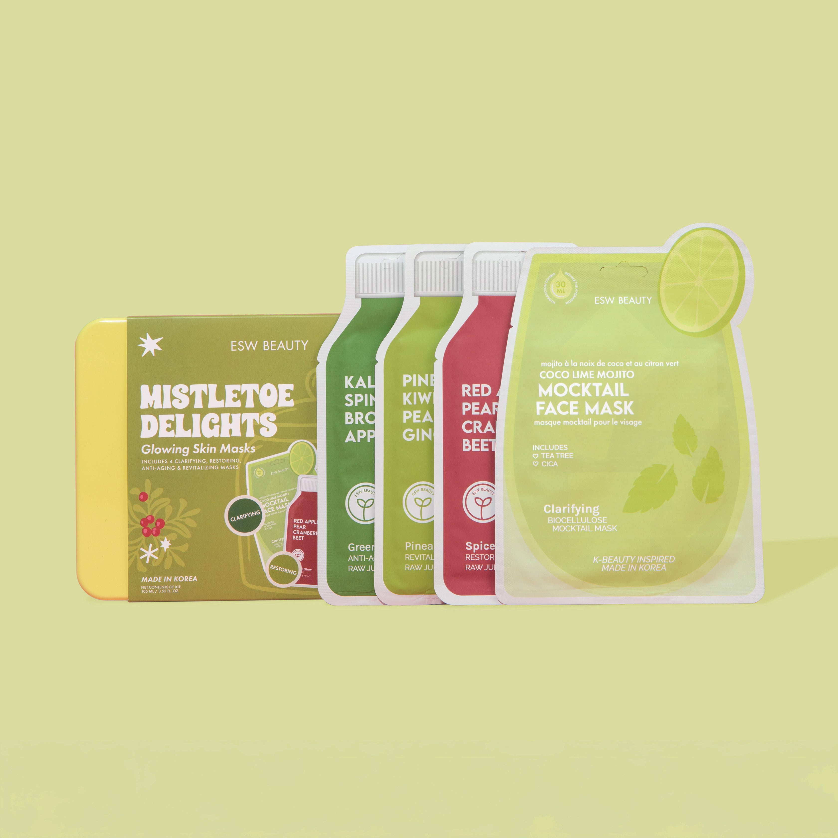 ESW Beauty | Clean Beauty Raw Juice Sheet Masks