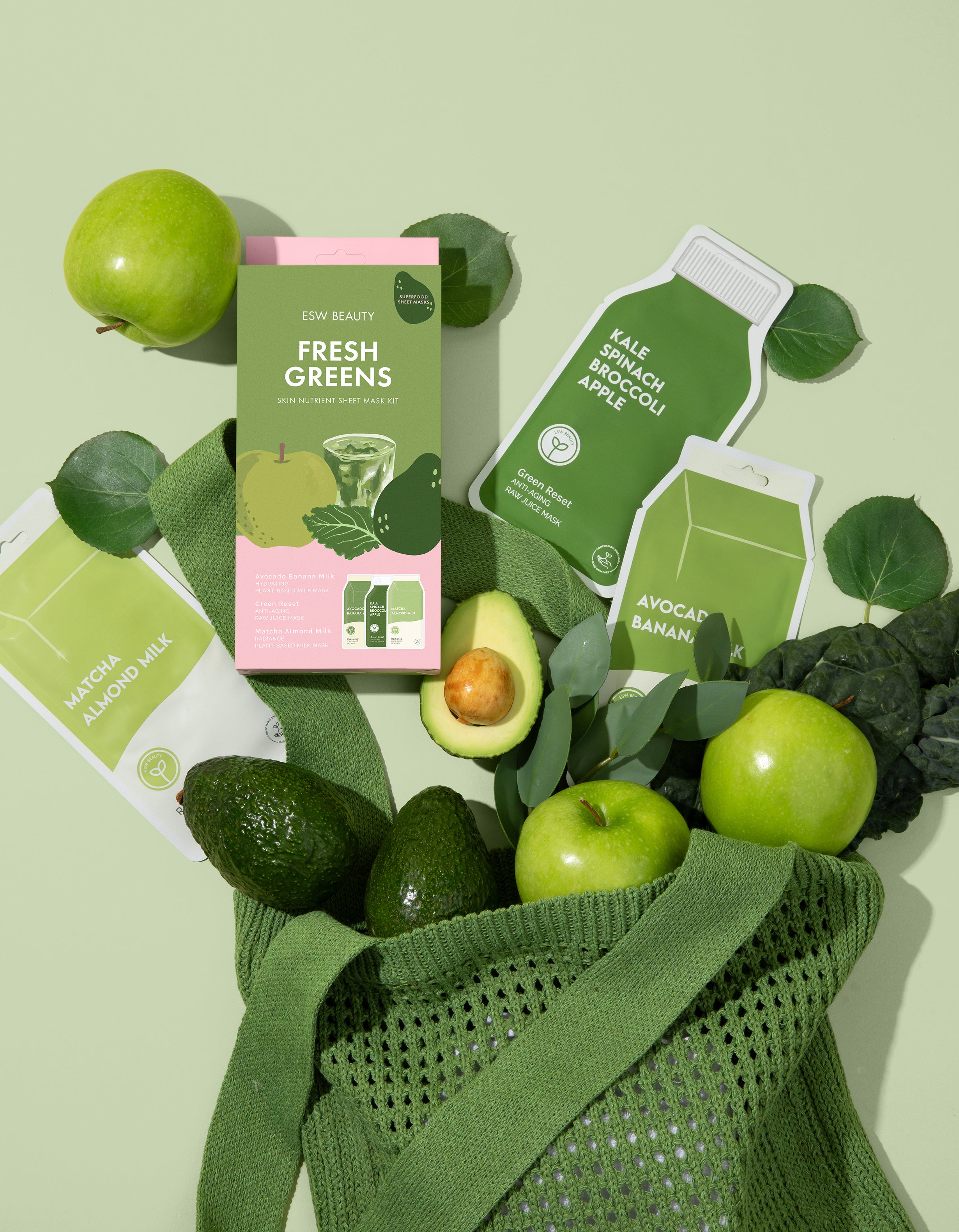 ESW Beauty | Clean Beauty Raw Juice Sheet Masks